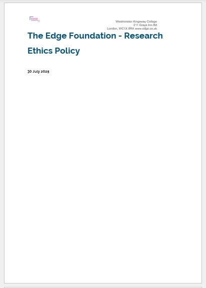 Edge Research Ethics Policy | Edge Foundation