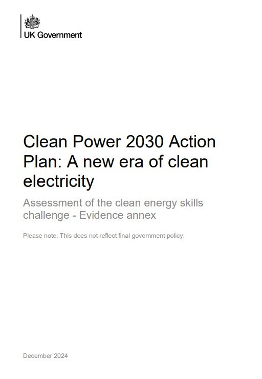 Clean Power 2030 Action Plan: Assessment of the clean energy skills ...