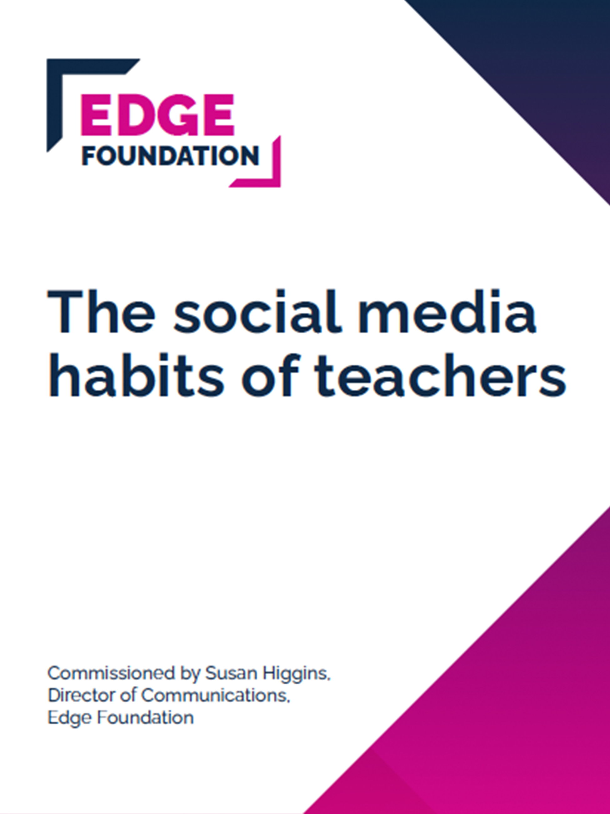 The social media habits of teachers | Edge Foundation