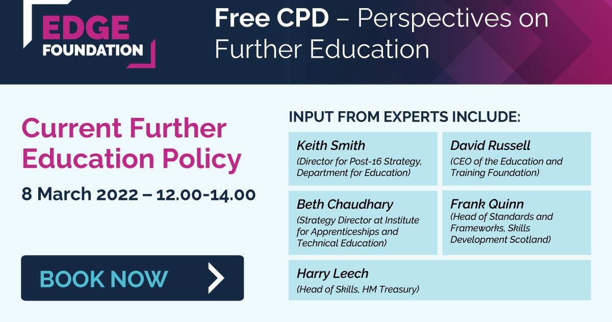 Current Further Education Policy | Edge Foundation