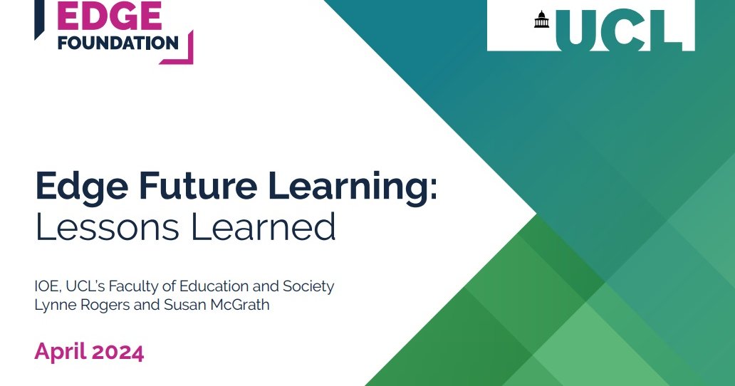 Lessons learned from the Edge Future Learning programme | Edge Foundation