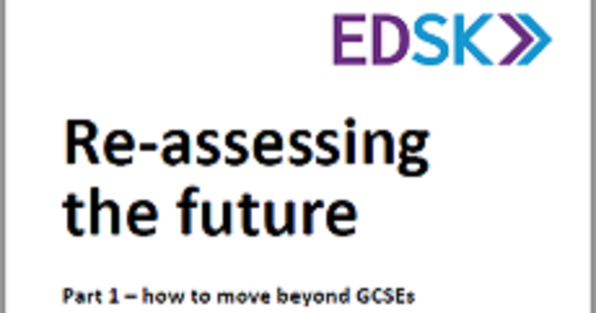 Edge responds to EDSK’s new report “Re-assessing the future” | Edge ...