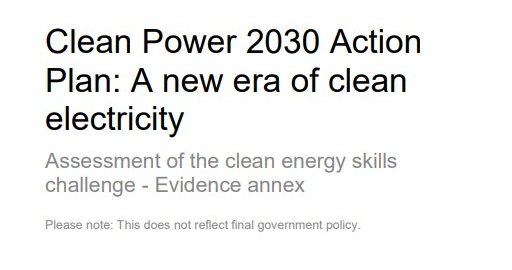 Clean Power 2030 Action Plan: Assessment of the clean energy skills ...