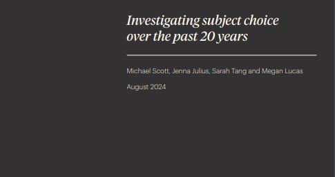 Subject choice trends in post-16 education in England: Investigating ...